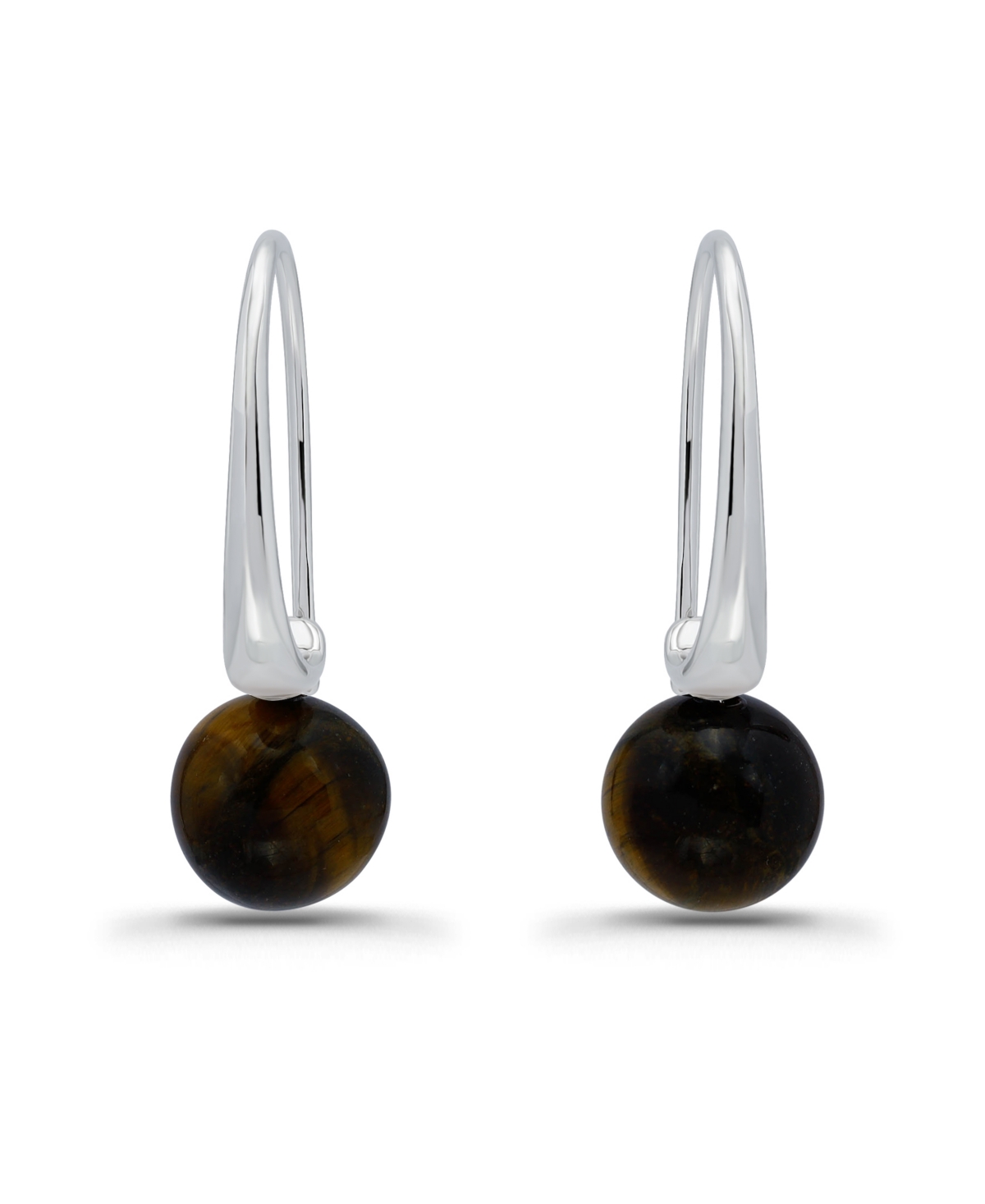 Click here for Macys Silver Plated Hardwired Fishhook Earrings -... prices