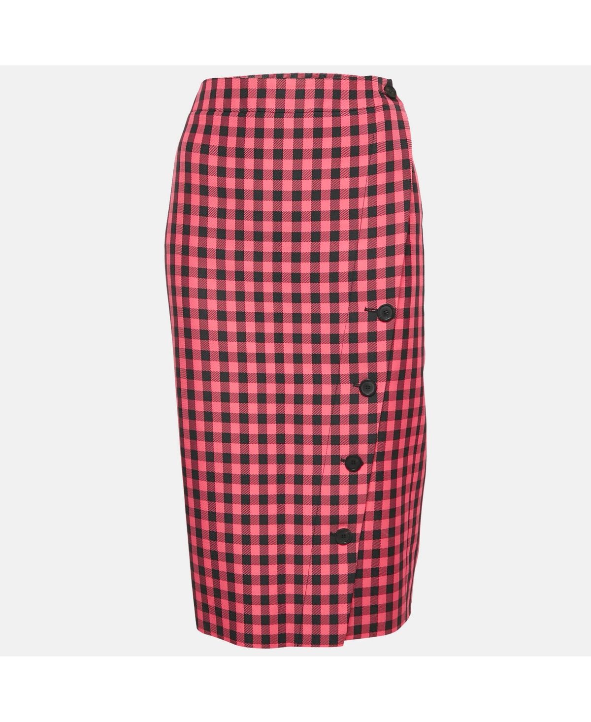 Click here for Pre-Owned Balenciaga Womens Pink Gingham Check Pen... prices