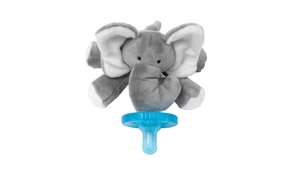 Click here for WubbaNub Baby Grey Elephant Pacifier - Gray prices