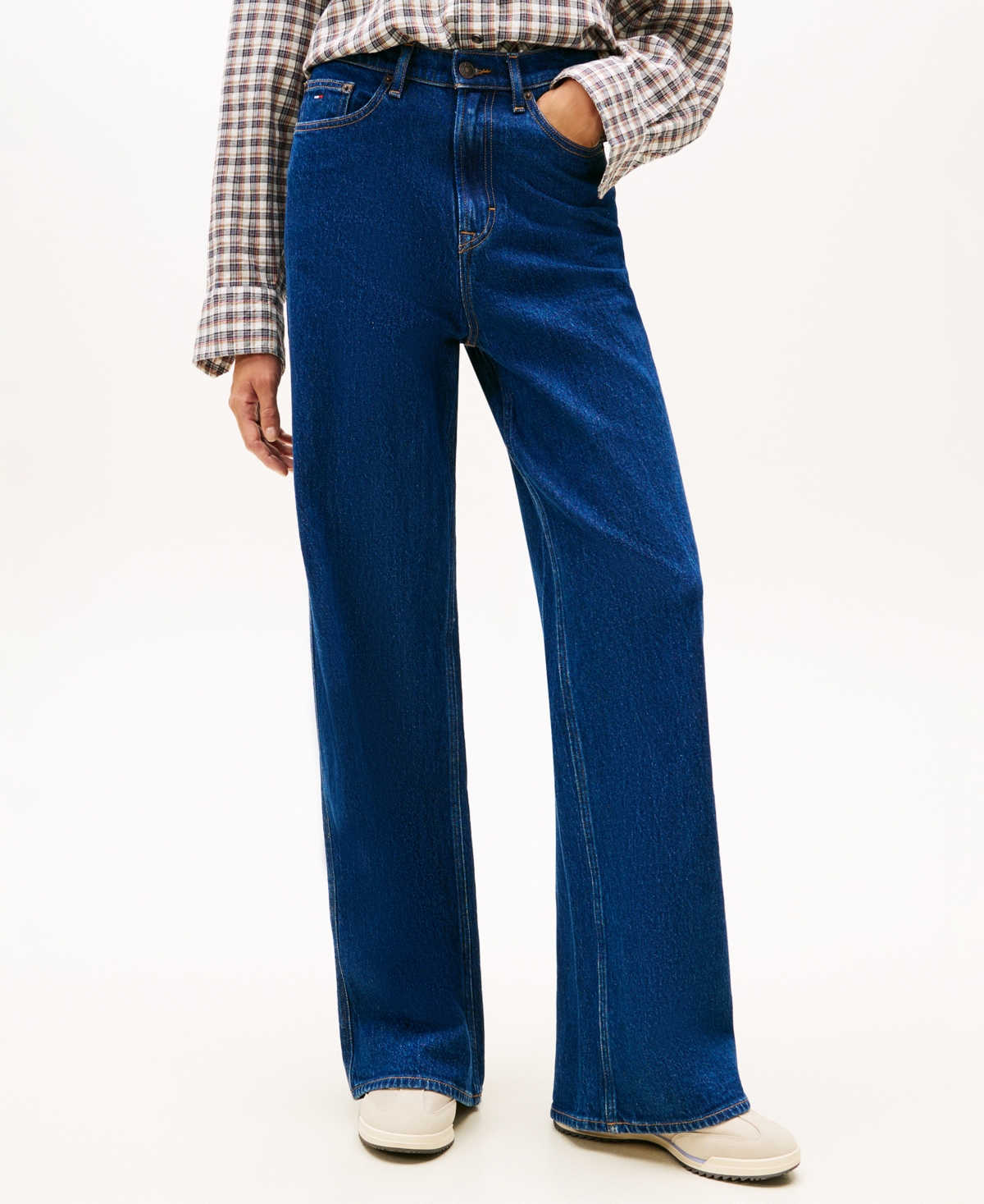 Click here for Tommy Jeans Womens Claire High-Rise Wide Leg Jeans... prices