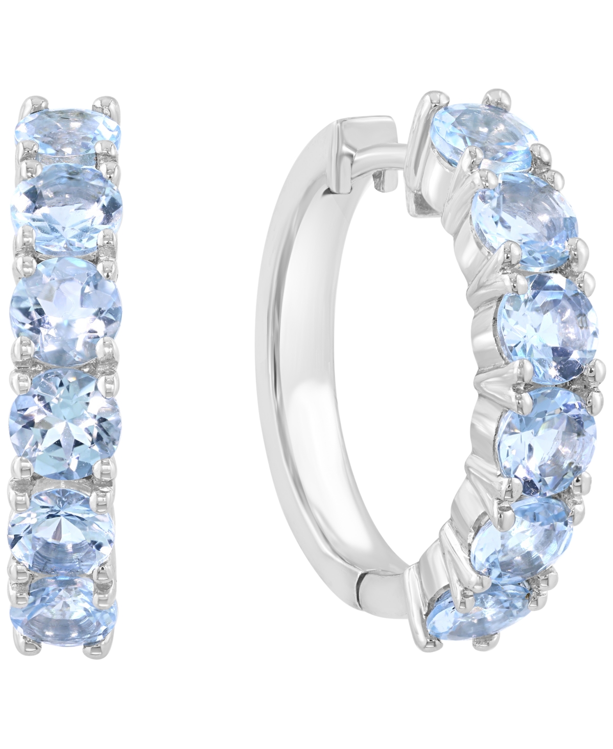 Click here for Effy Collection Aquamarine Hoop Earrings (2-7/8 ct... prices