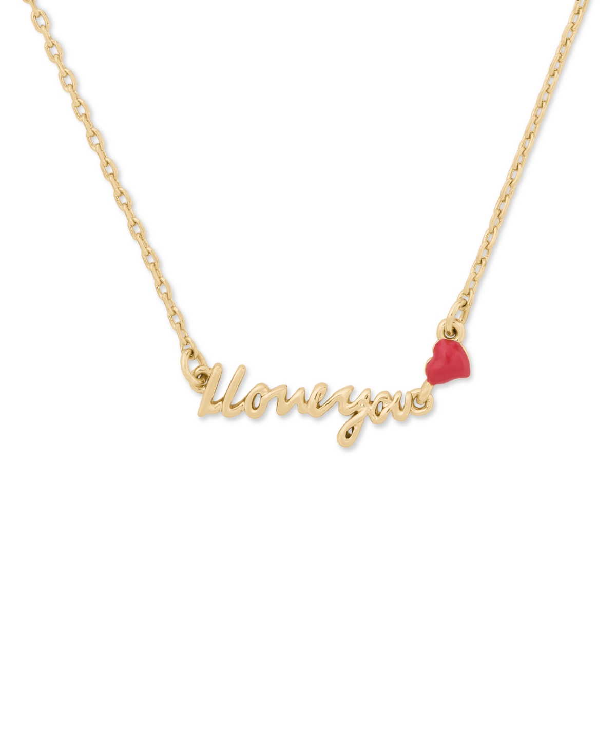 Click here for kate spade new york I Love You Gold-Tone Pendant N... prices