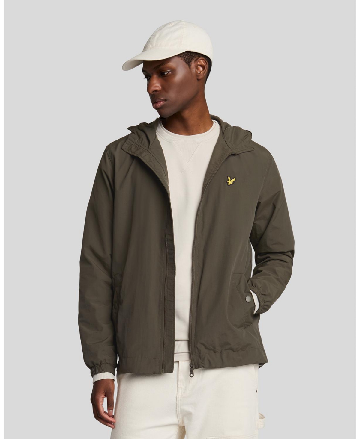 Click here for Lyle & Scott Mens Zip Through Hooded Jacket. - Oli... prices
