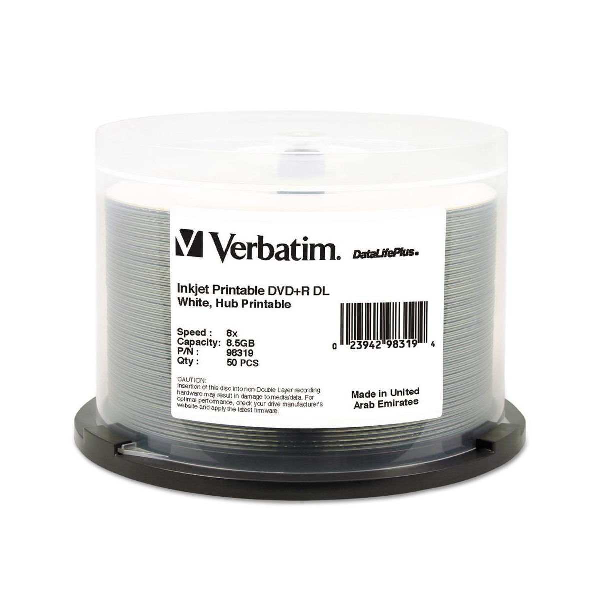 Click here for Verbatim 98319 Dvd+r Dual Layer Recordable Disc  8... prices