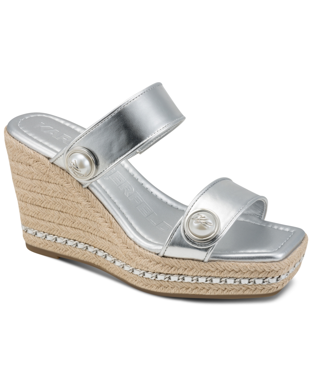 Click here for Karl Lagerfeld Paris Womens Carsen Wedge Sandals -... prices