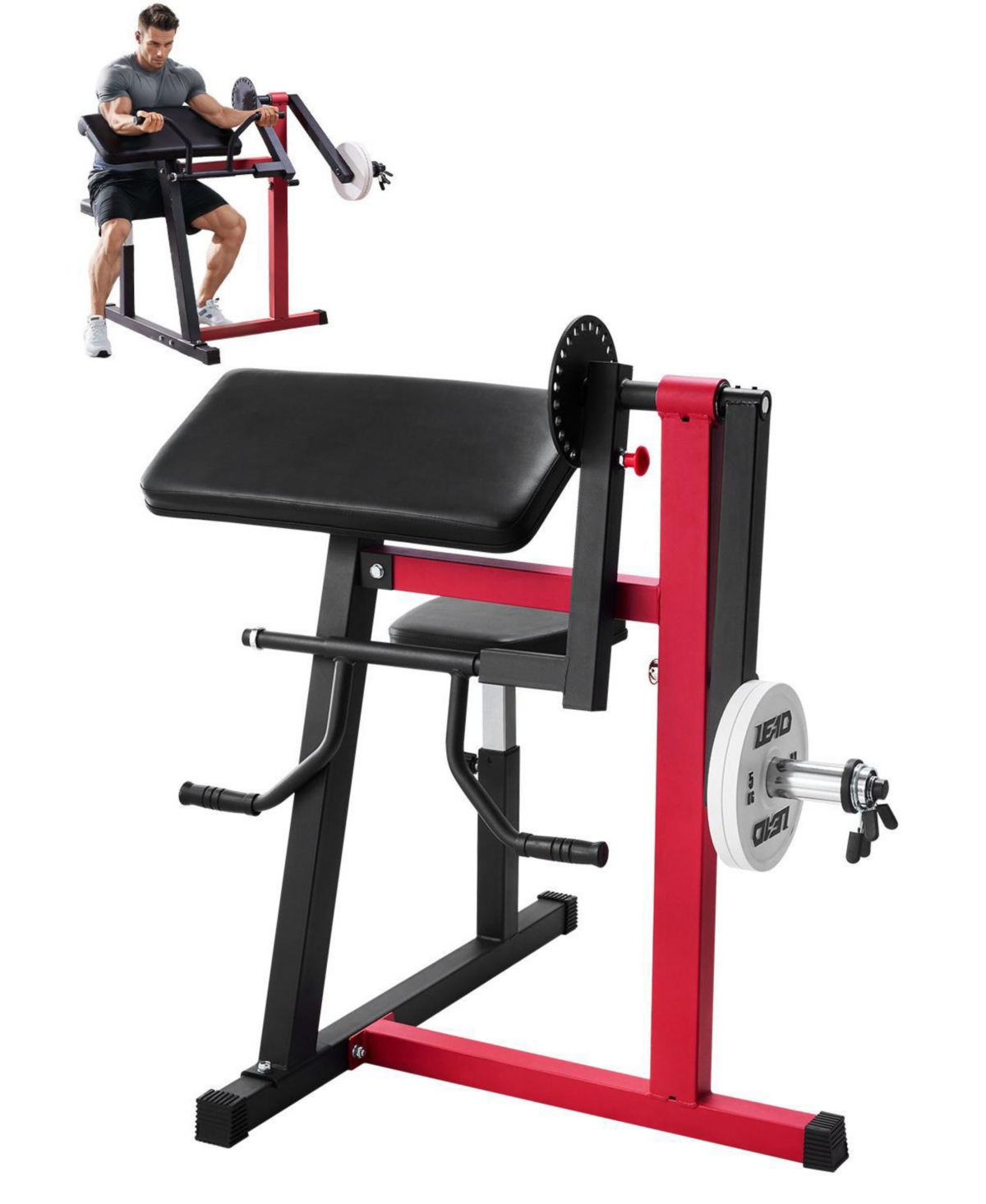 Click here for Preacher Curl Machine  2-in-1 Bicep Curl and Trice... prices