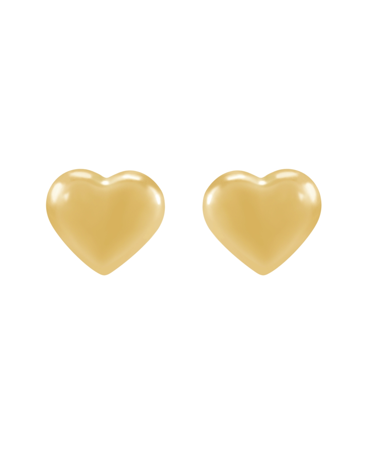 Click here for Macys Heart Stud Earrings in 14k Yellow Gold - Gol... prices
