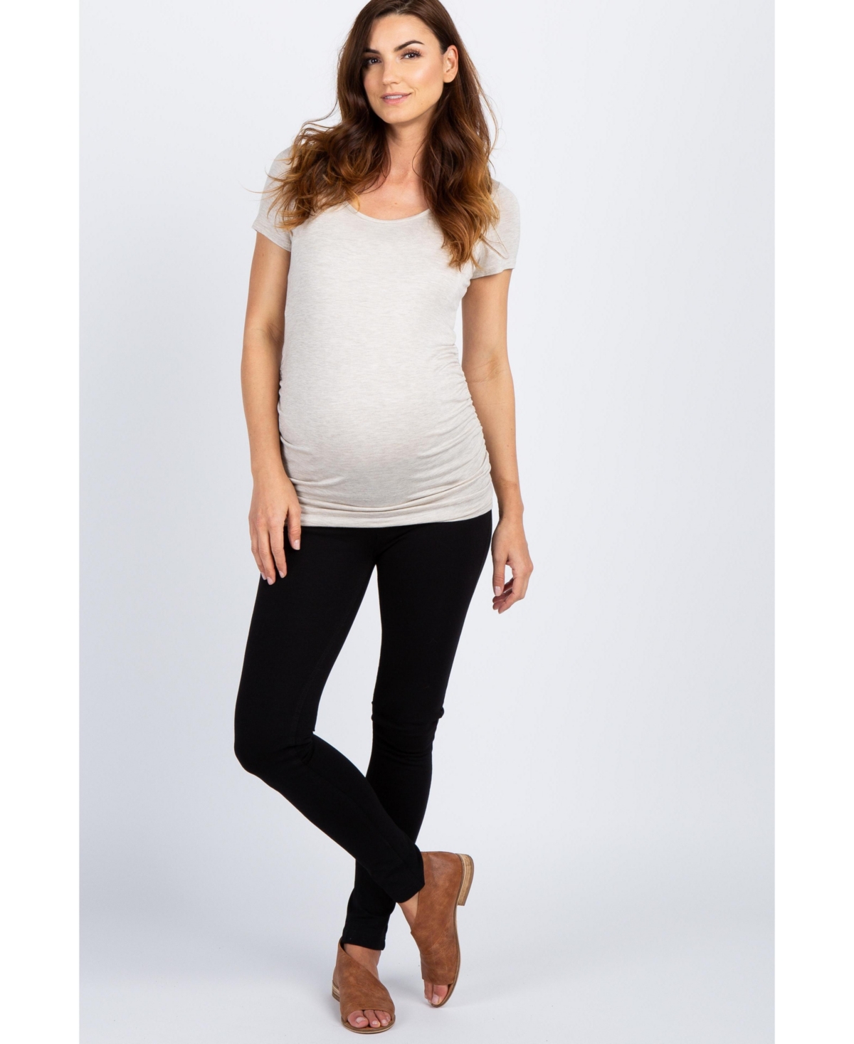 Click here for Pinkblush Maternity Black Solid Basic Jeggings - B... prices
