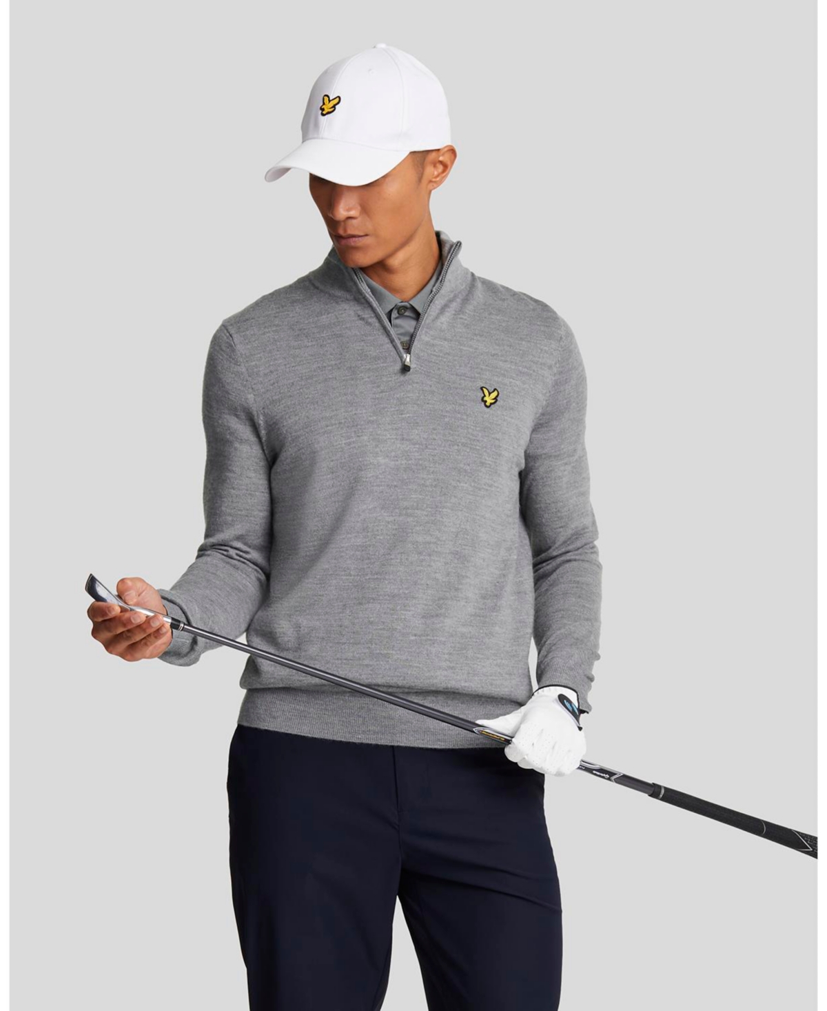 Click here for Lyle & Scott Mens Golf Quarter Zip Merino Sweater... prices