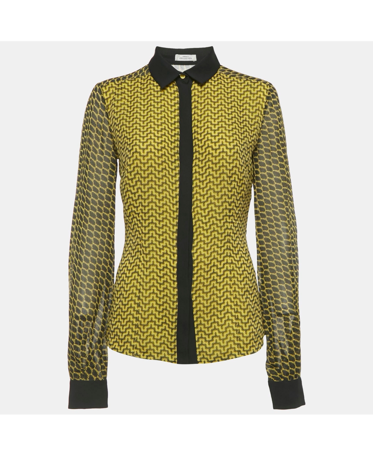 Click here for Pre-Owned Versace Womens Collection Yellow Printed... prices