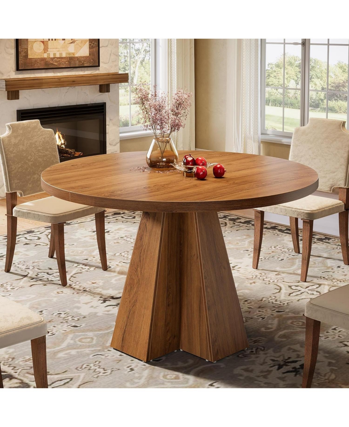 Click here for Tribesigns Round Dining Table for 4  Circle Kitche... prices