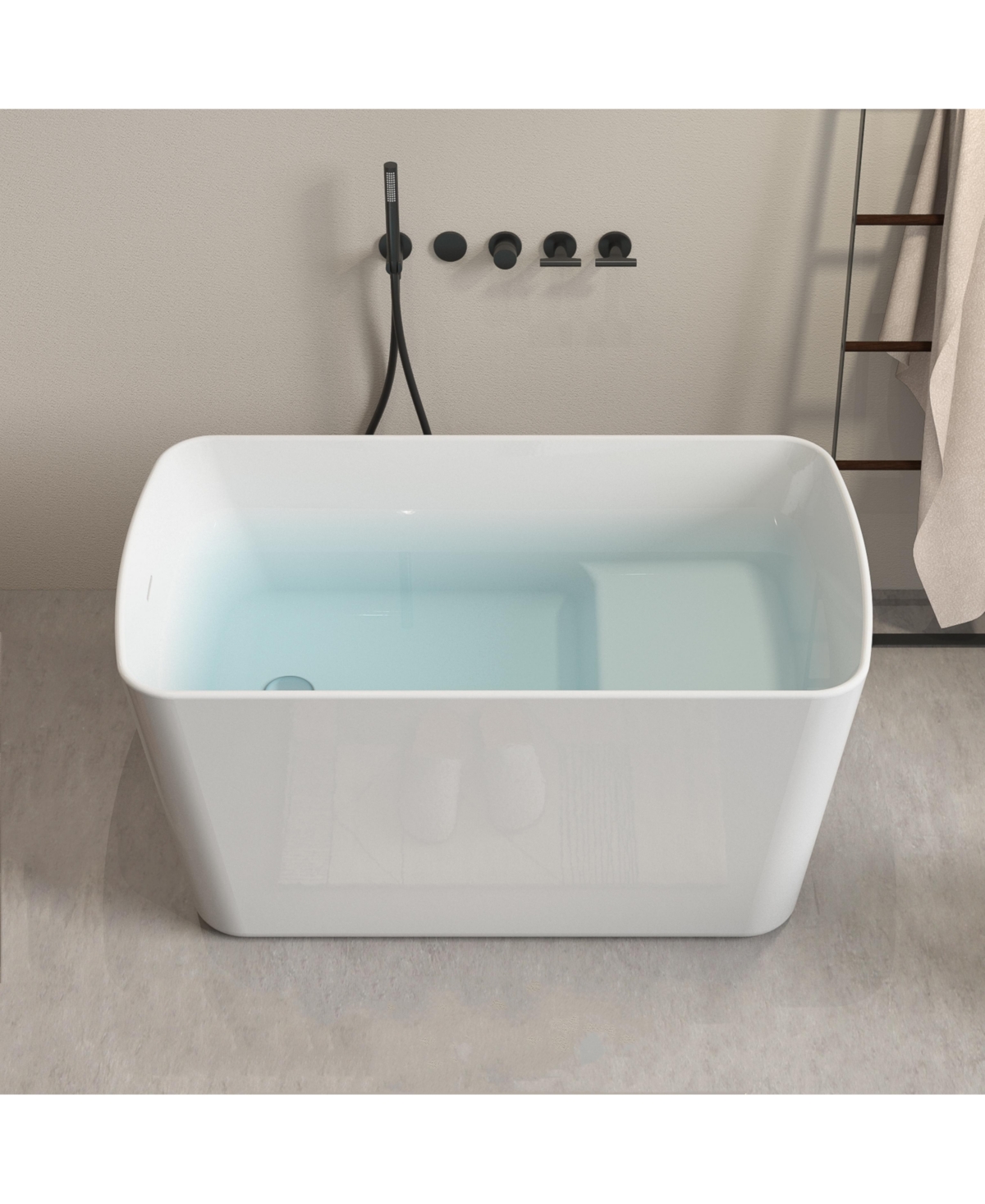 Click here for Casainc Acrylic Freestanding Soaking Tub with Sit-... prices