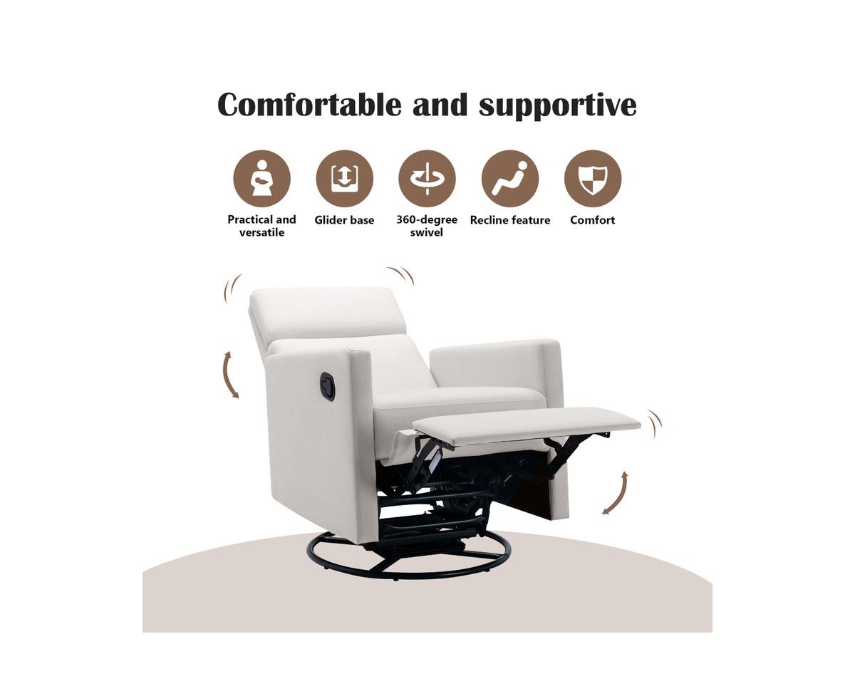 Click here for sumyeg Modern Upholstered Rocker Nursery Chair Plu... prices