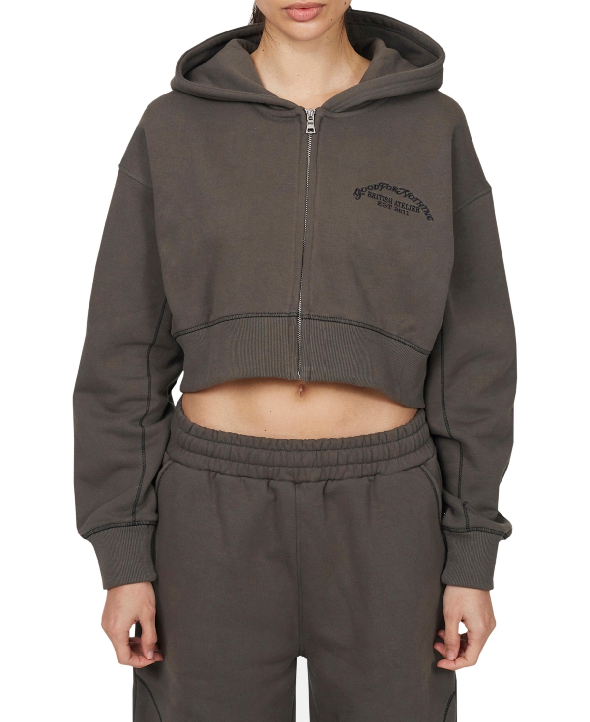 Click here for Good For Nothing Womens Coverlock Vintage Crop Zip... prices