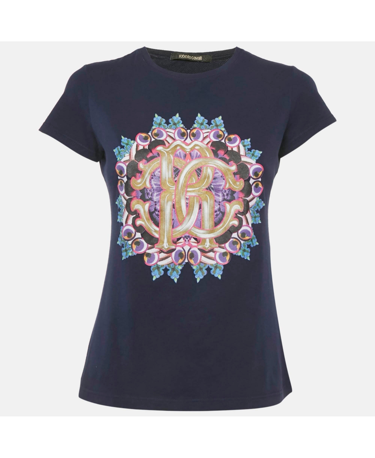 Click here for Pre-Owned Roberto Cavalli Womens Printed Cotton T-... prices