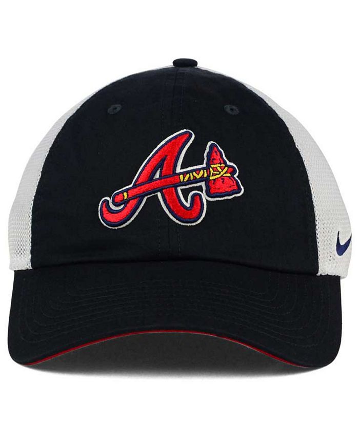 Nike Atlanta Braves Dri-FIT Mesh Swoosh Adjustable Cap - Macy's