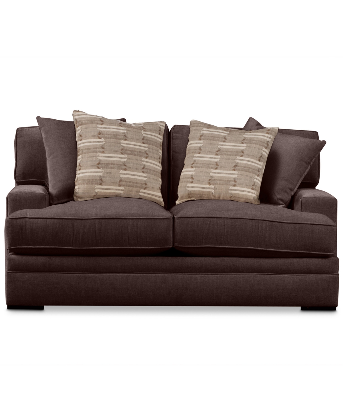 Click here for Teddie 66 Fabric Loveseat - Espresso prices