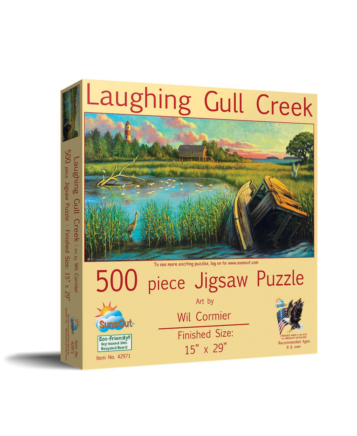 Click here for SunsOut Laughing Gull Creek 500 piece Jigsaw Puzzl... prices