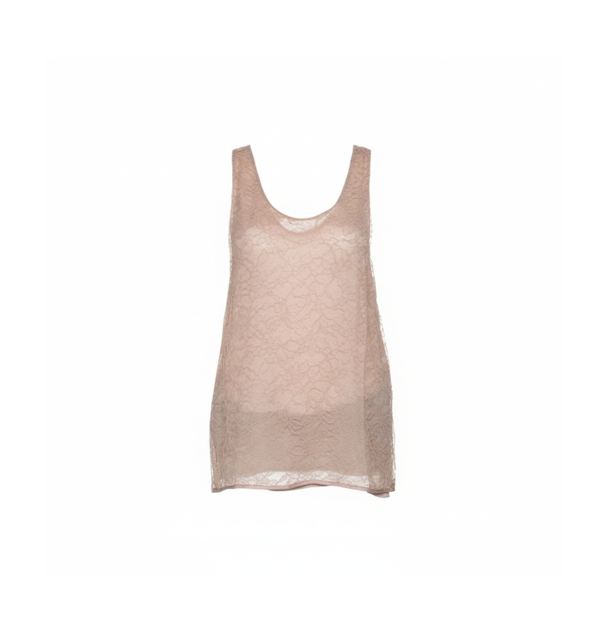 Click here for Pre-Owned Chloe Womens Beige Lace Sleeveless Top prices