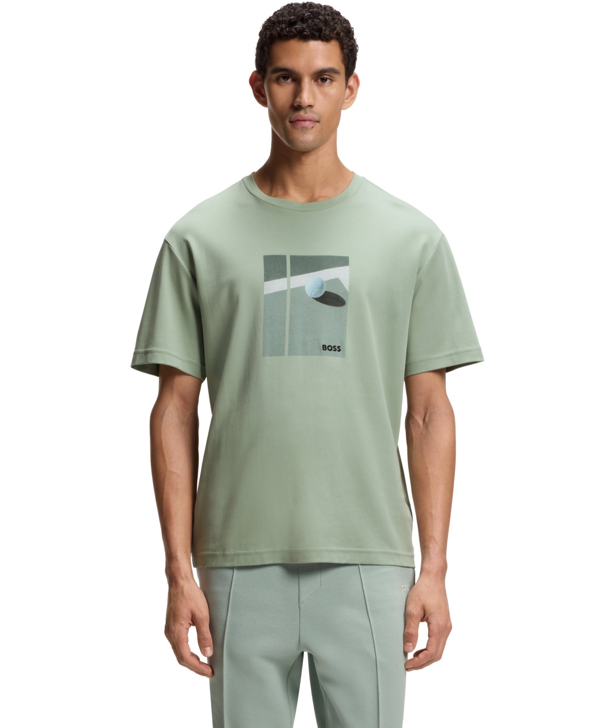 Click here for Boss by Hugo Boss Mens Tennis Artwork Pima-Cotton... prices