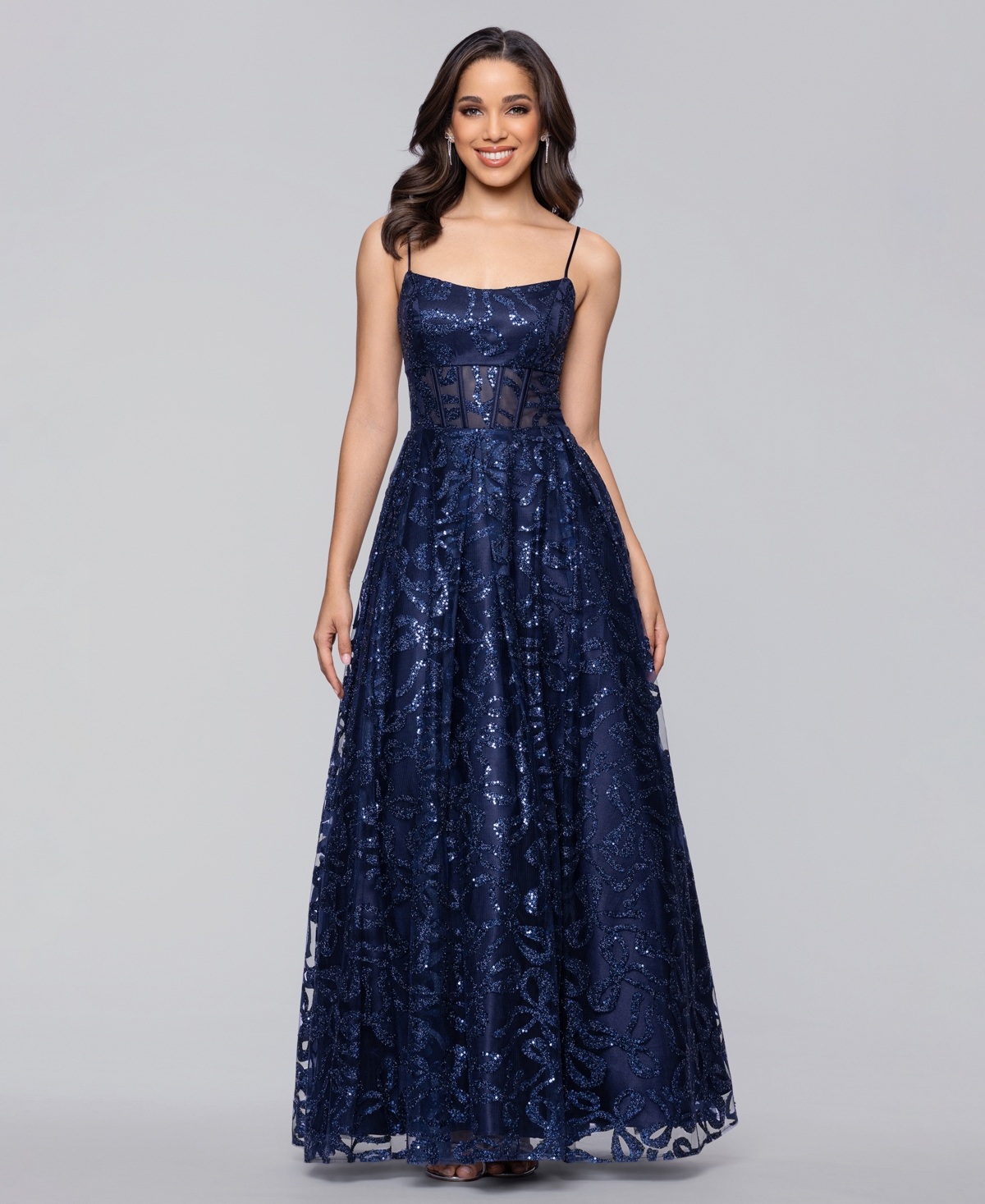 Click here for Blondie Nites Juniors Bow Glitter Pattern Square N... prices