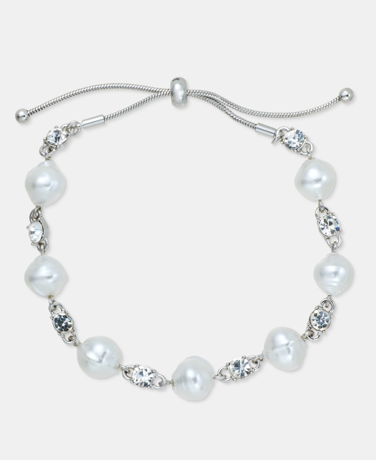 Click here for Givenchy Crystal & Imitation Pearl Slider Bracelet... prices
