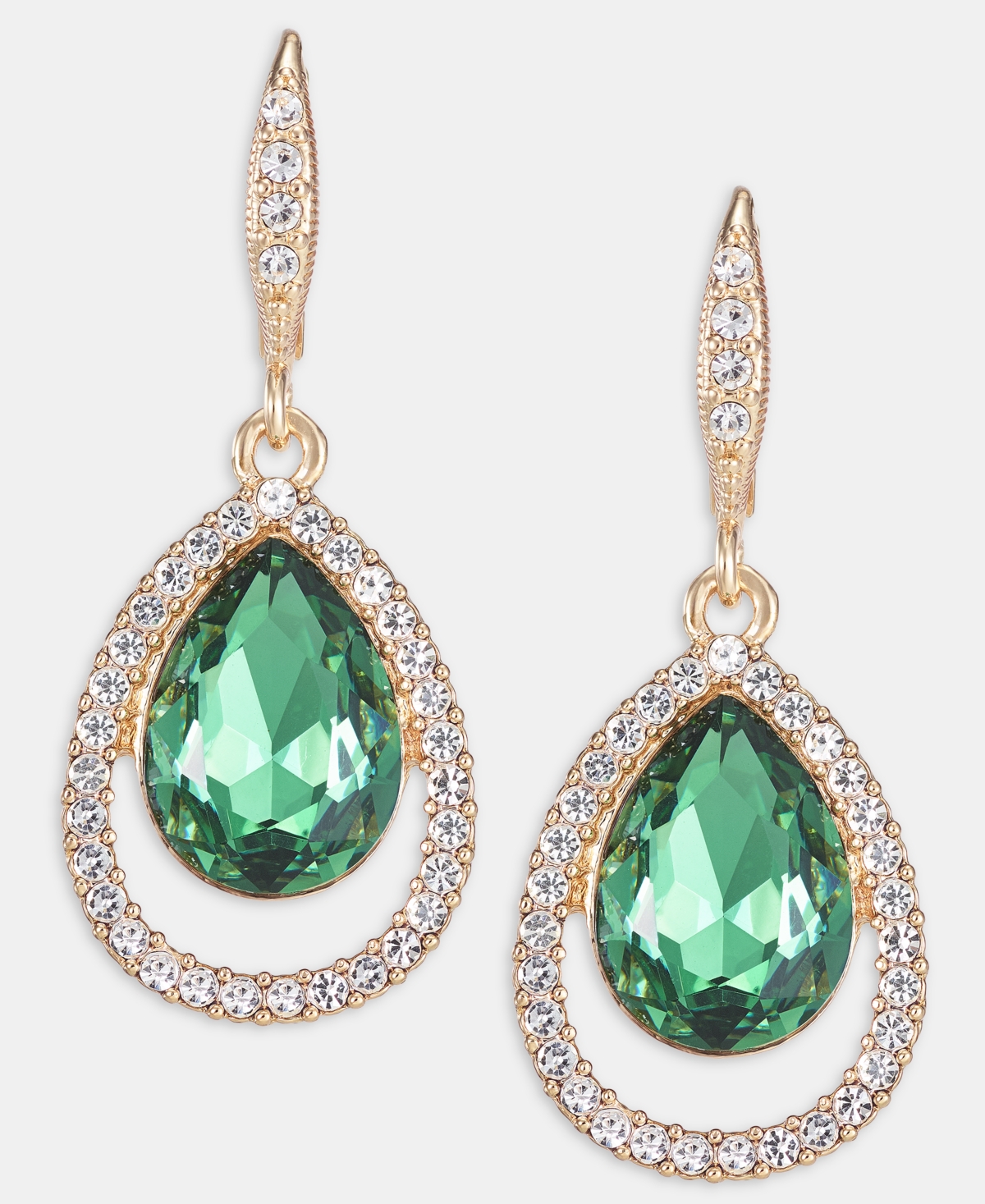 Click here for Givenchy Multi-Stone Drop Earrings - Lt/pas Grn prices