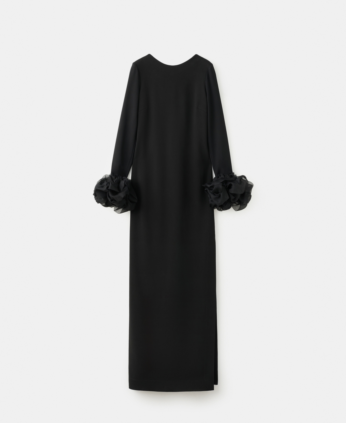 Click here for Mango Womens Floral Cuffs Open Back Dress - Black prices