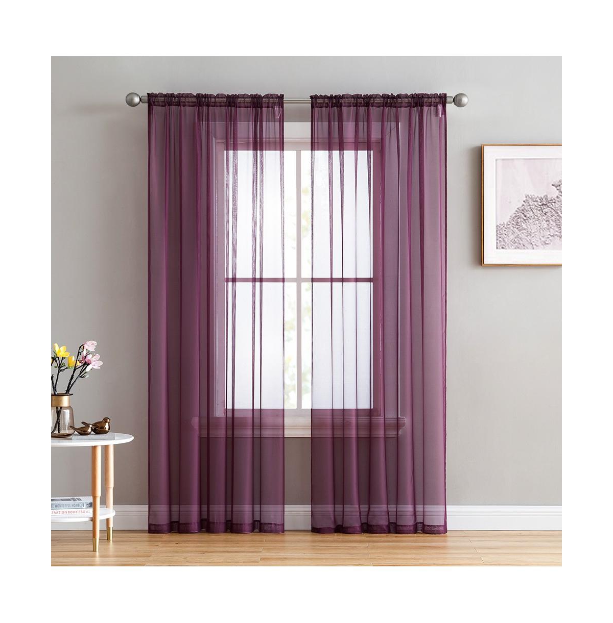Click here for Hlc.me Essentials Sheer Voile Window Treatment Rod... prices