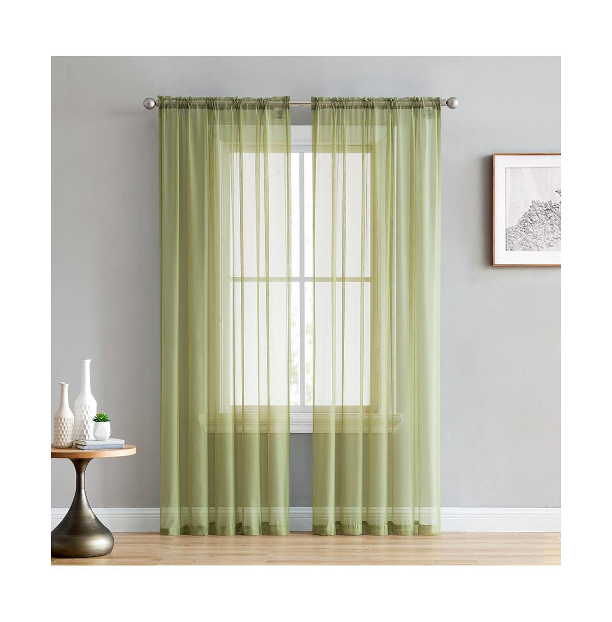 Click here for Hlc.me Set Of 4 Essentials Sheer Voile Window Trea... prices