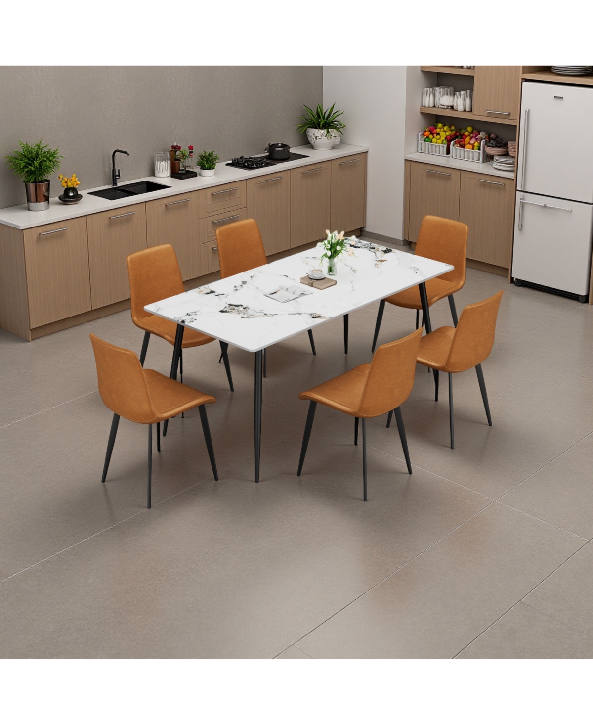 Click here for Streamdale Furniture Sintered Stone Dining Table w... prices