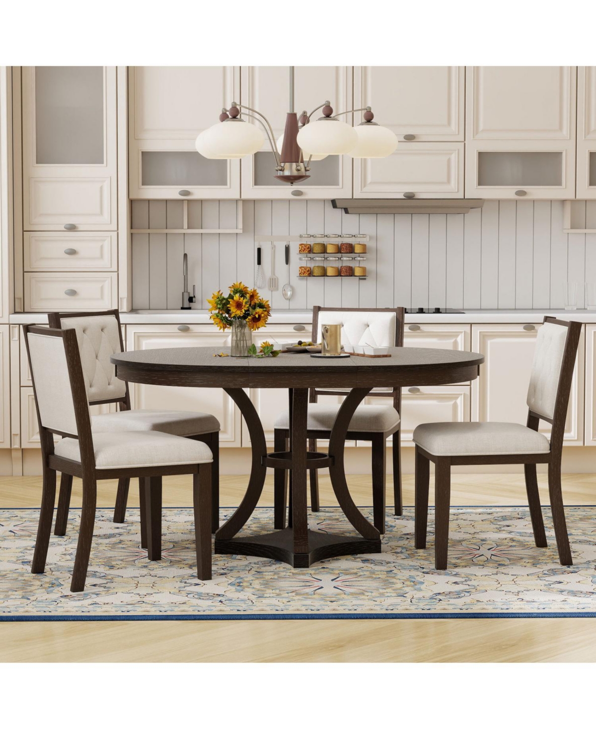 Click here for Streamdale Retro 5-Piece Extendable Dining Set (Es... prices