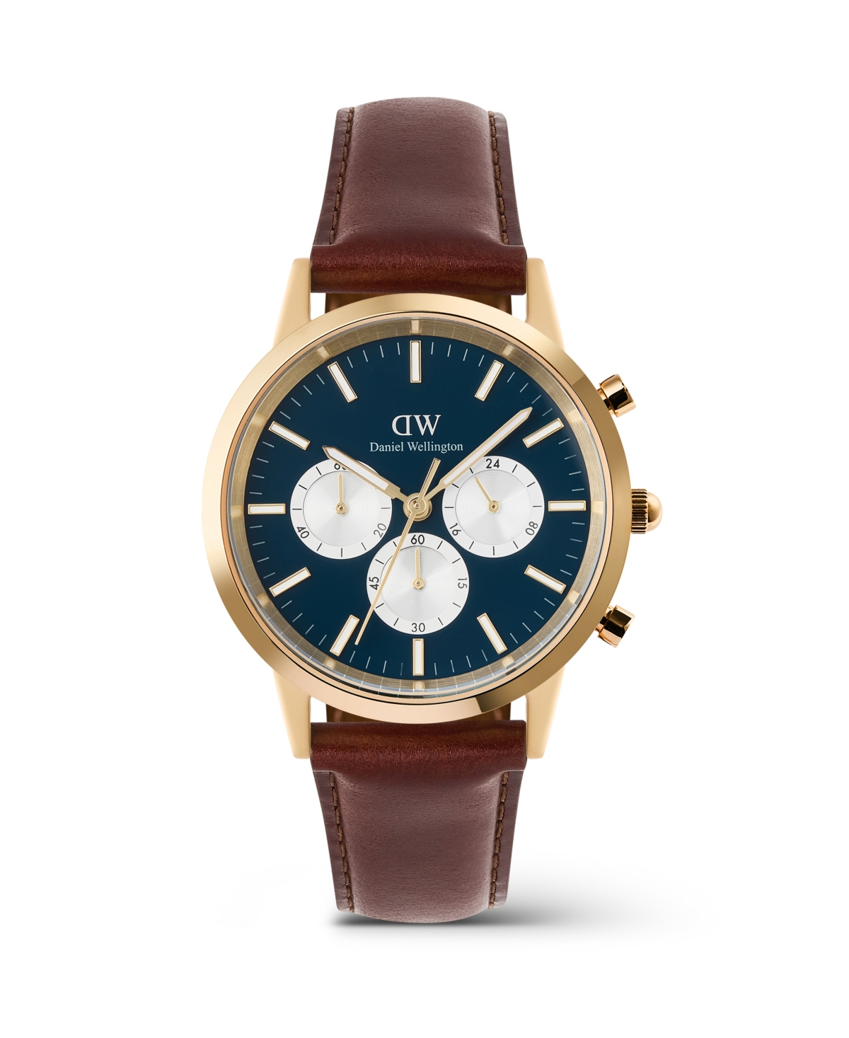 Click here for Daniel Wellington Mens Chronograph Brown Leather W... prices