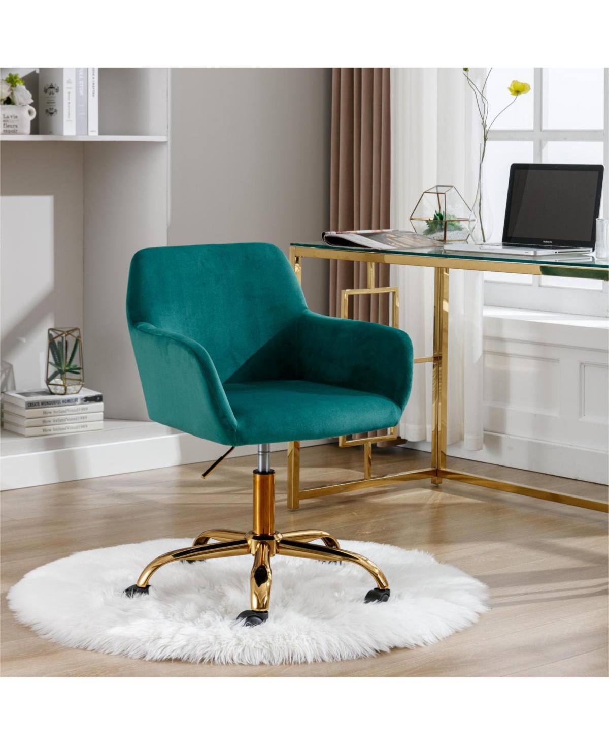 Click here for Streamdale Furniture Fluffy Faux Fur Home Office C... prices