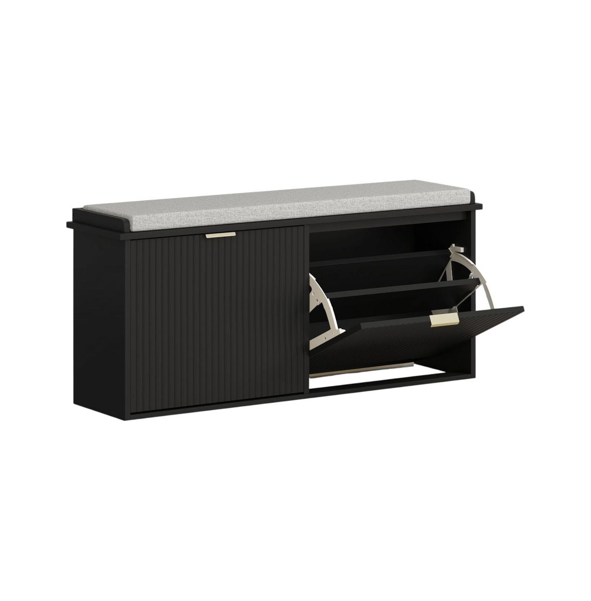 Click here for Slickblue Entryway Shoe Bench with Cushion and Sto... prices