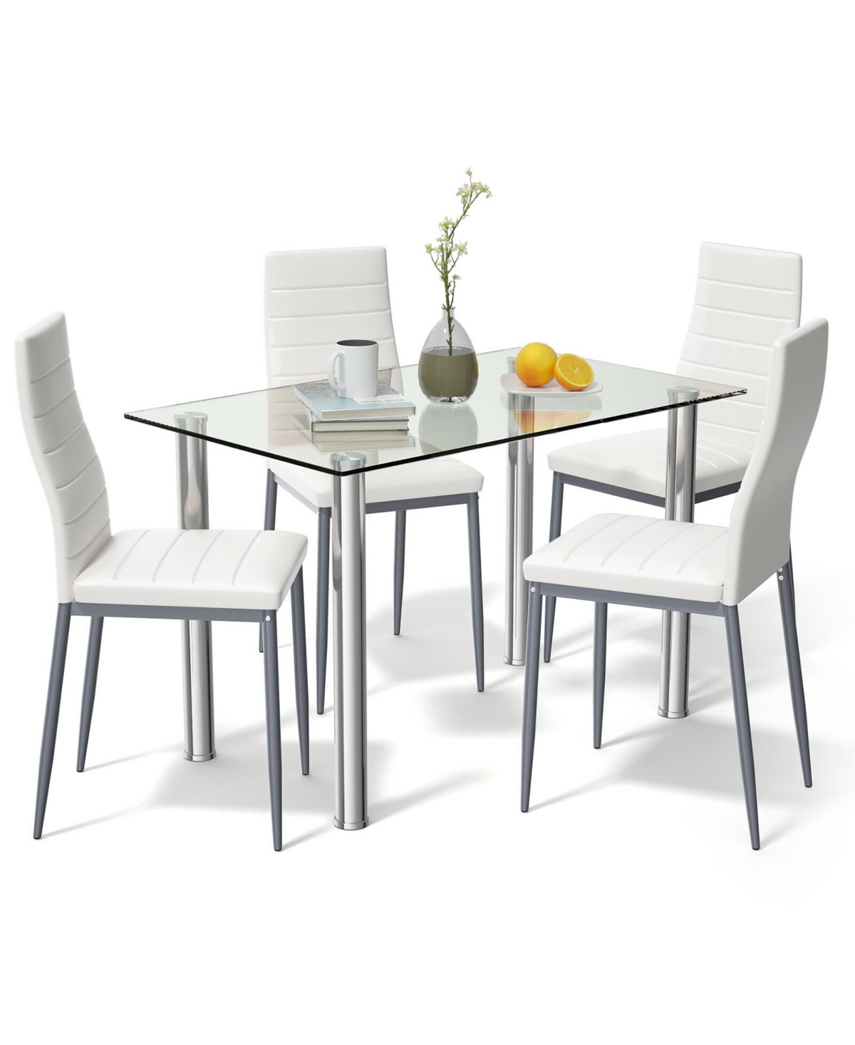 Click here for Costway 5 Piece Dining Set Table 29.6 and 4 Chairs... prices