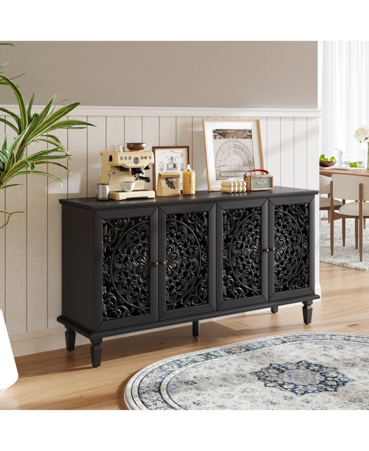 Click here for Streamdale Furniture 60 Antique Black Buffet Cabin... prices