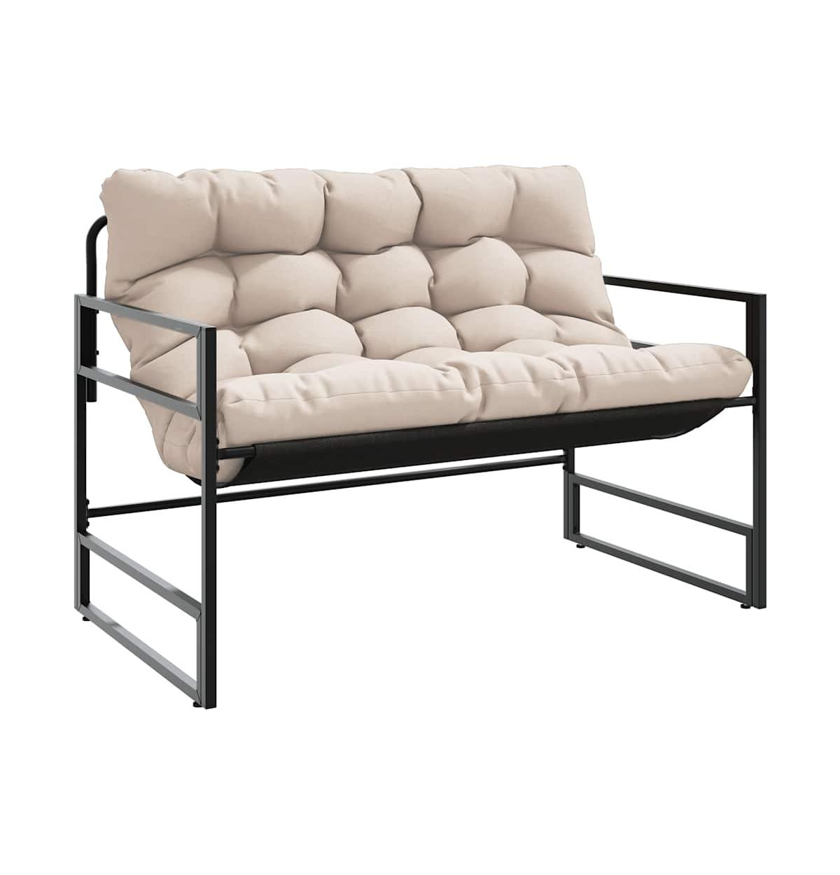 Click here for vidaXL Patio Bench with Cushion Taupe 44.5" S... prices