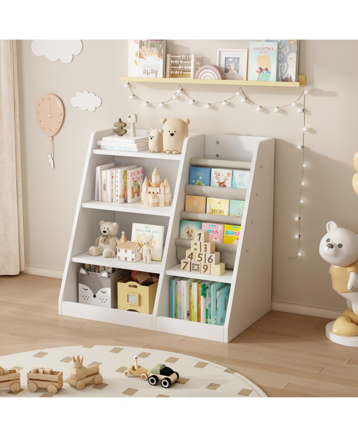 Click here for Streamdale Furniture White Wooden Toy Storage Cabi... prices