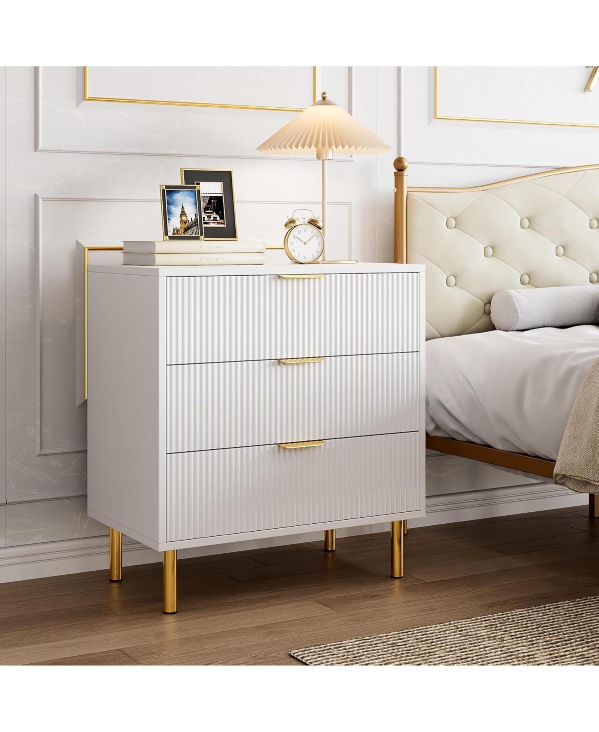 Click here for Gaomon Modern 3 Drawer Dresser for Bedroom  Wood C... prices