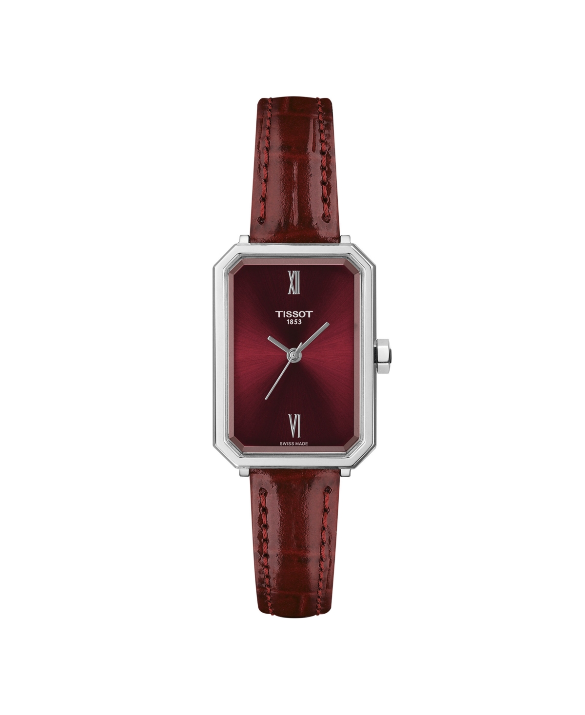 Click here for Tissot Womens Quartz Red Leather Strap Watch  21.8... prices