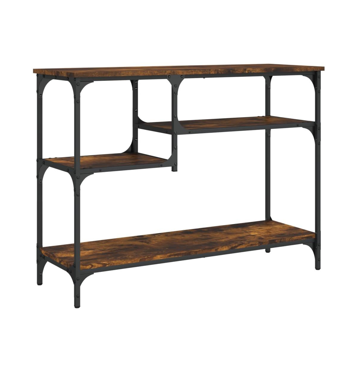 Click here for vidaXL Console Table Smoked Oak Engineered wood  m... prices