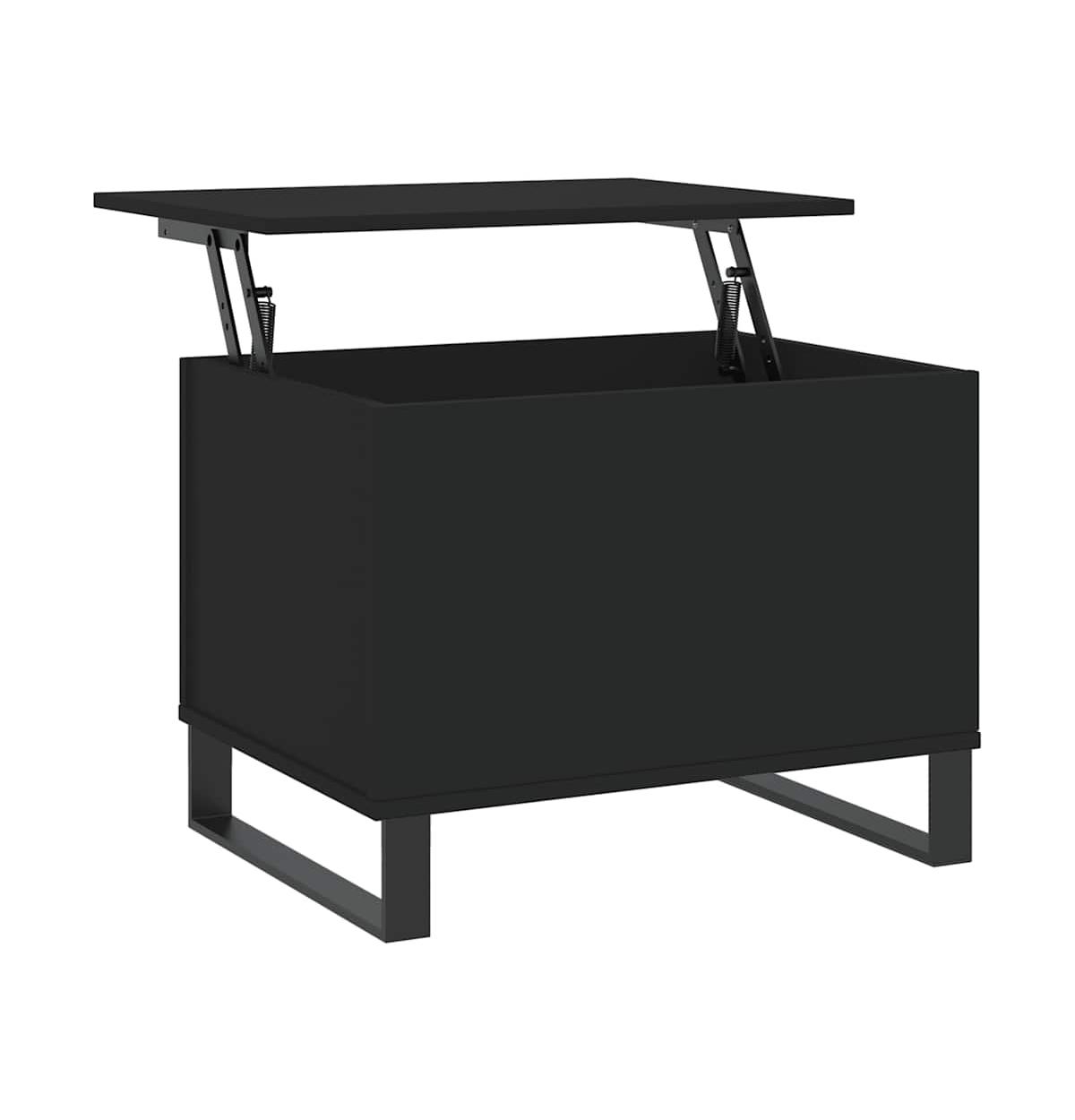 Click here for vidaXL Coffee Table Black Engineered wood  metal M... prices