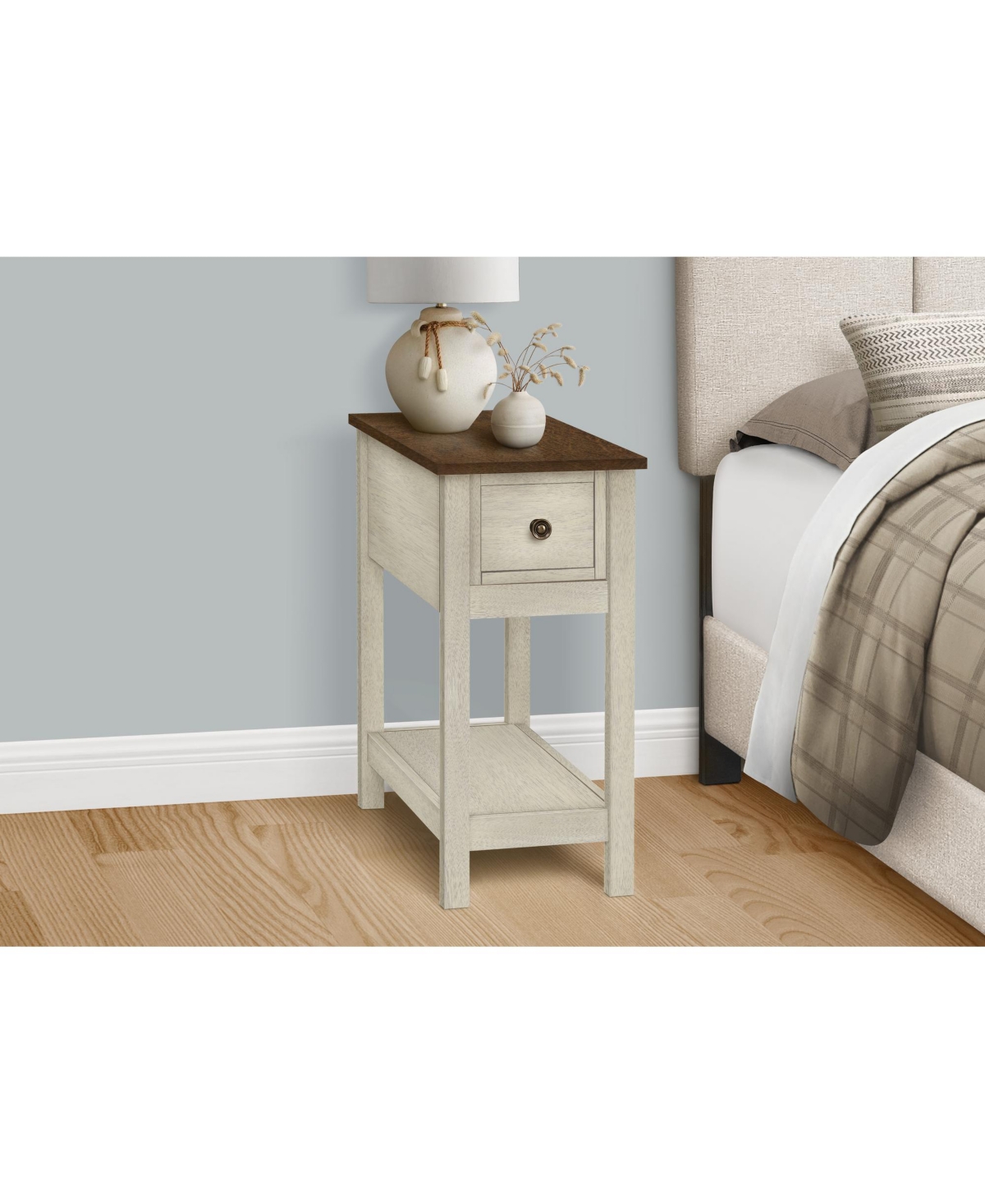 Click here for Lovmor Accent Table  End  Side Table  2 Tier  Narr... prices