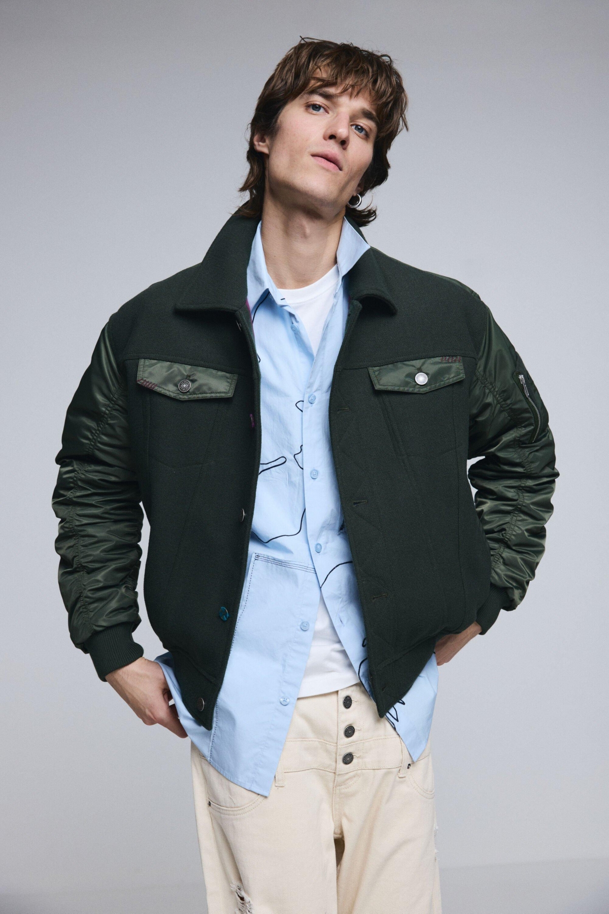 Click here for Desigual Mens Bomber jacket cloth - Military green prices