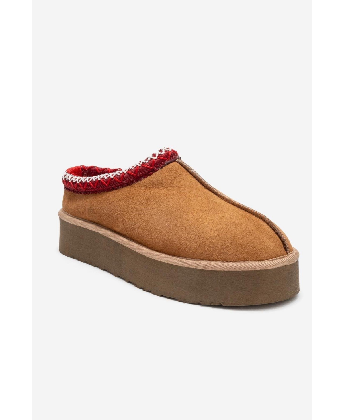 Click here for Forever & Always Shoes Avelia Leather Winter Slipp... prices