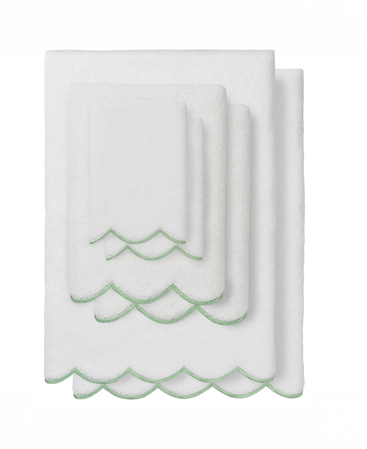 Click here for Linum Home Adornia Scallop Cotton 6-Pc. Towel Set... prices
