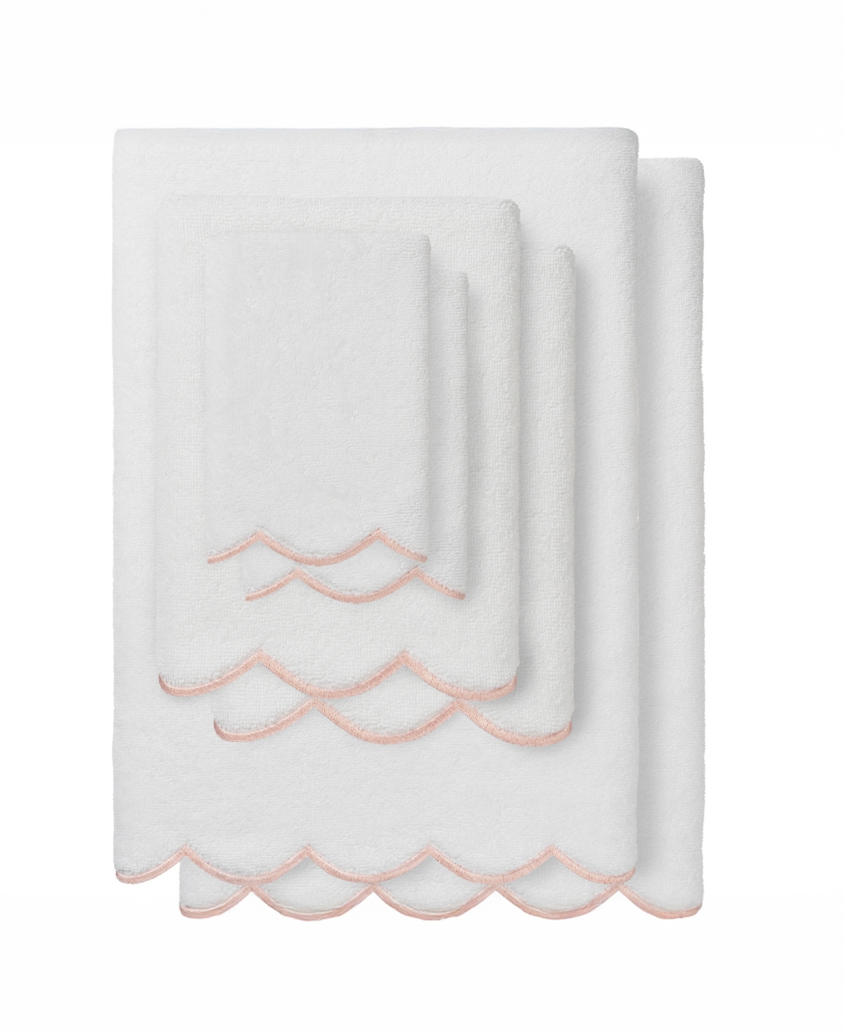 Click here for Linum Home Adornia Scallop Cotton 6-Pc. Towel Set... prices