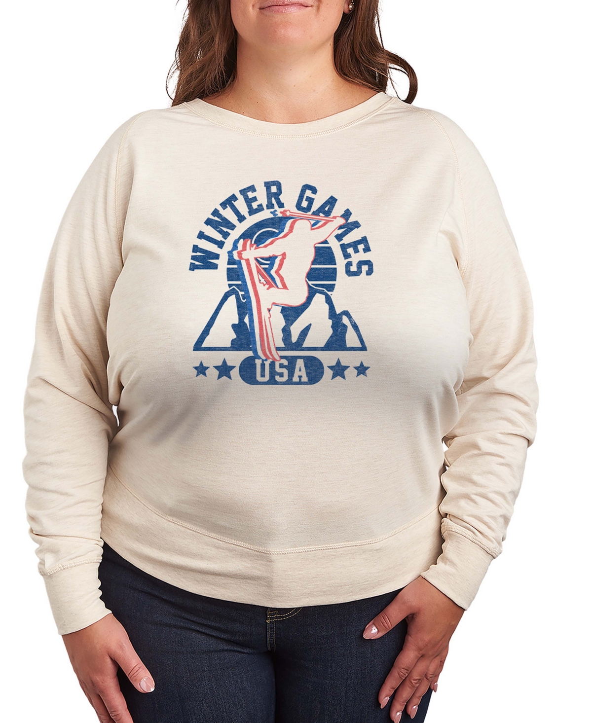 Click here for Hybrid Apparel Plus Size Winter Games Skiing Word... prices