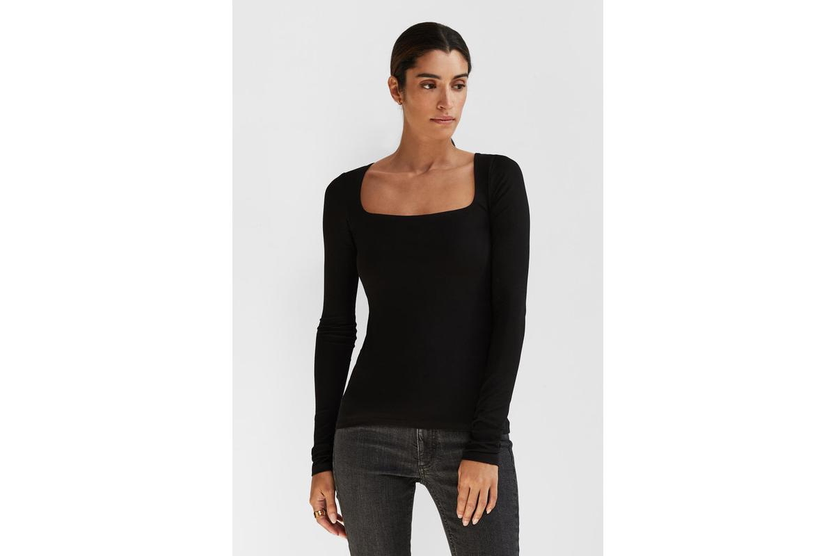 Click here for Marcella Petite Yvonne Top - Black prices